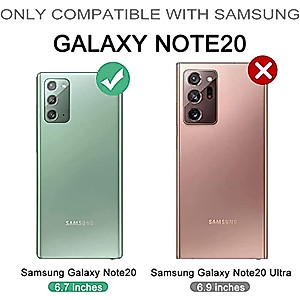 Dexnor for Samsung Galaxy Note 20 5G Case, [Built in Screen Protector and Kickstand] Heavy Duty Military Grade Protection Shockproof Protective Cover for Samsung Galaxy Note 20 Black