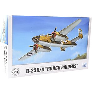 Premium Hobbies B-25C/D Rough Raiders 1:48 Plastic Model Airplane Kit 139V