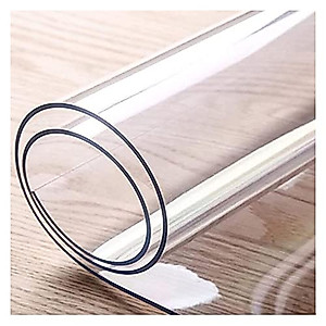 Clear PVC Desk Chair Mat Runner Rug Hardwood Cover Protector Clear Carpet, Chair Mat For Floor Protection, Non-Slip Floor/Carpet Protector Mat Scratch Resistant Wear Resistant Indoor,1mm,100-160cm Wid