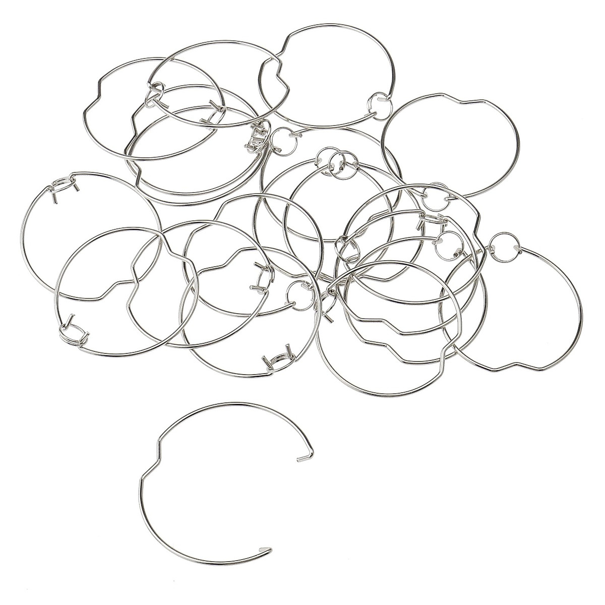 20pcs Lamp Retaining Spring Clip Ring Compatible with 50mm MR16 GU10 Spot Light Downlight