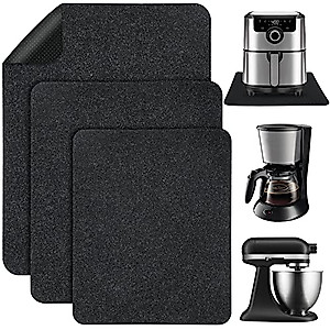 Advantez Heat Resistant Mat for Air Fryer, 3Pcs Multi-size Heat Resistant Mat with Sliders Function, Reusable Kitchen Countertop Protector Mat for Air Fryer Coffee Maker Blender Microwave
