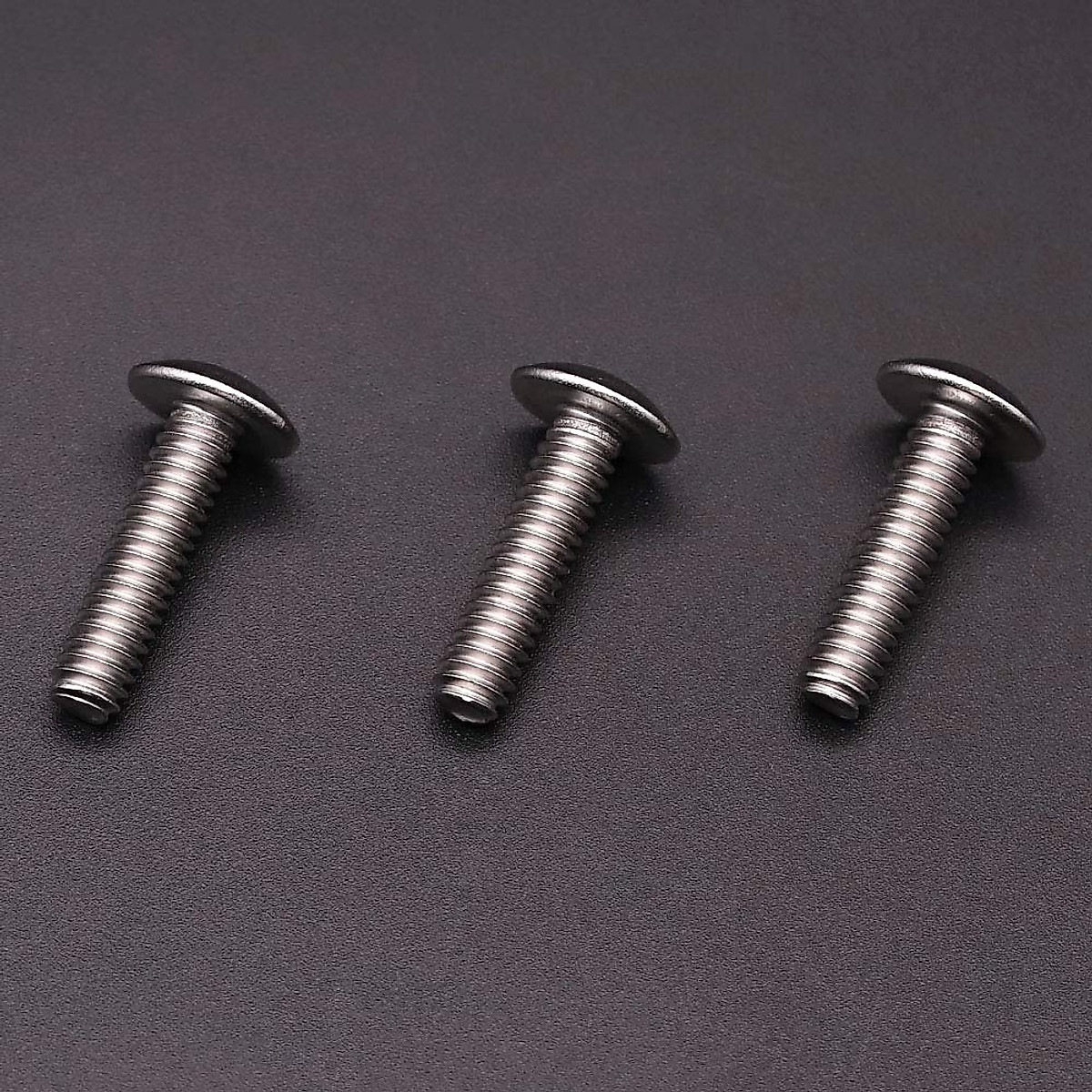 #10-24 x 3/4" (50 Pack) Phillips Truss Head Machine Screws for Cabinet Drawer Knob Pull Handle, Stainless Steel 304 (18-8), Truss Head Bolts, Phillips Drive, Bright Finish