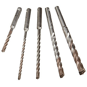 DEWALT SDS Plus Bits Set, Rock Carbide Tip, 5-Piece (DW5470)