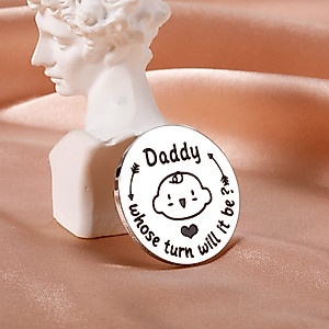 New Parents Gifts for Mom Dad to be Funny Decision Coin Congratulations New Baby Gifts for Expecting Mommy Daddy Christmas Pregnancy Gifts for Wife First Time Mom Fathers Day Baby Shower Birthday Gift