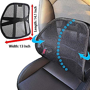 Big Ant Lumbar Support, Car Back Support Mesh Double Layers Ergonomic Designed for Comfort and Lower Back Pain Relief - Car Seat Lumbar Support for The Driver, Office Chair, Wheelchair