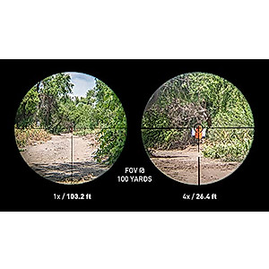 Monstrum G2 1-4x24 First Focal Plane FFP Rifle Scope with Illuminated BDC Reticle | Black