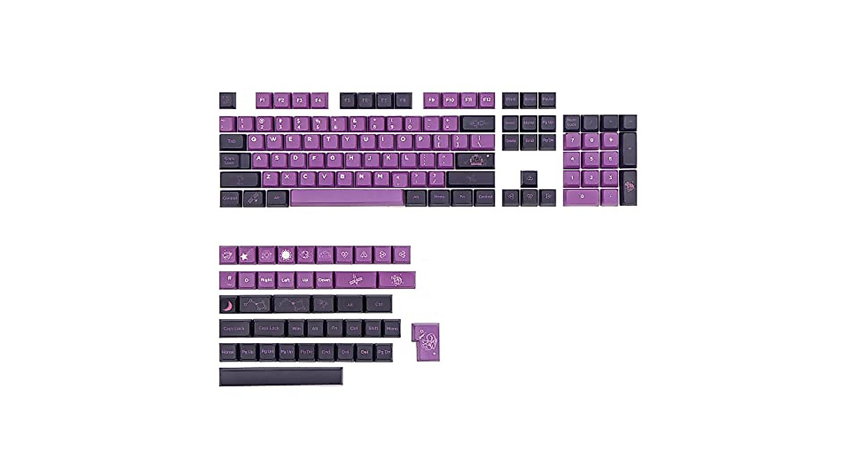 EPOMAKER Space Travel Keycaps Set - 147 Keys for Gamers