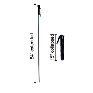 COLDWATER FLY FISHING - Wading Staff - 54” Extended, 15” Collapsed - Quality Durable Fishing Gear for Fast Moving Water Rivers and Streams