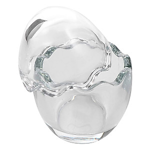 Cabilock Jam Jars 2pcs Glass Yogurt Jars Clear Pudding Cup Crystal Dessert Bowls Dessert Cup Egg Shape Serving Mixing Bowls Glassware for Mousse Ice Cream Appetizers Dessert 100mL Jelly Jars
