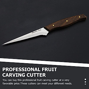 Hemoton Vegetable Fruit Carving Knife DIY: Professional Chef Knife Food Fruit Paring Knife Kitchen Tool Utensils 1 Set