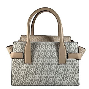 Michael Kors Carmen Colorblock Medium Flap Satchel -Buff Multi