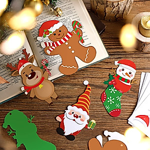 Glenmal 32 Packs Christmas Stocking Ornament Craft Kit Snowman Santa Gingerbread Elves Christmas Crafts Decorations Christmas DIY Hanging Ornament for Home Fun Game Activities(Santa)