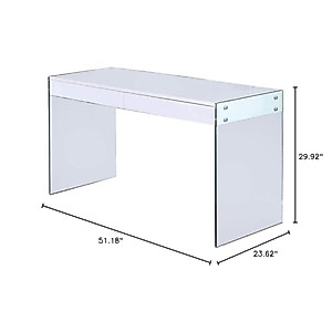 Milan Contemporary Desk, Gloss White