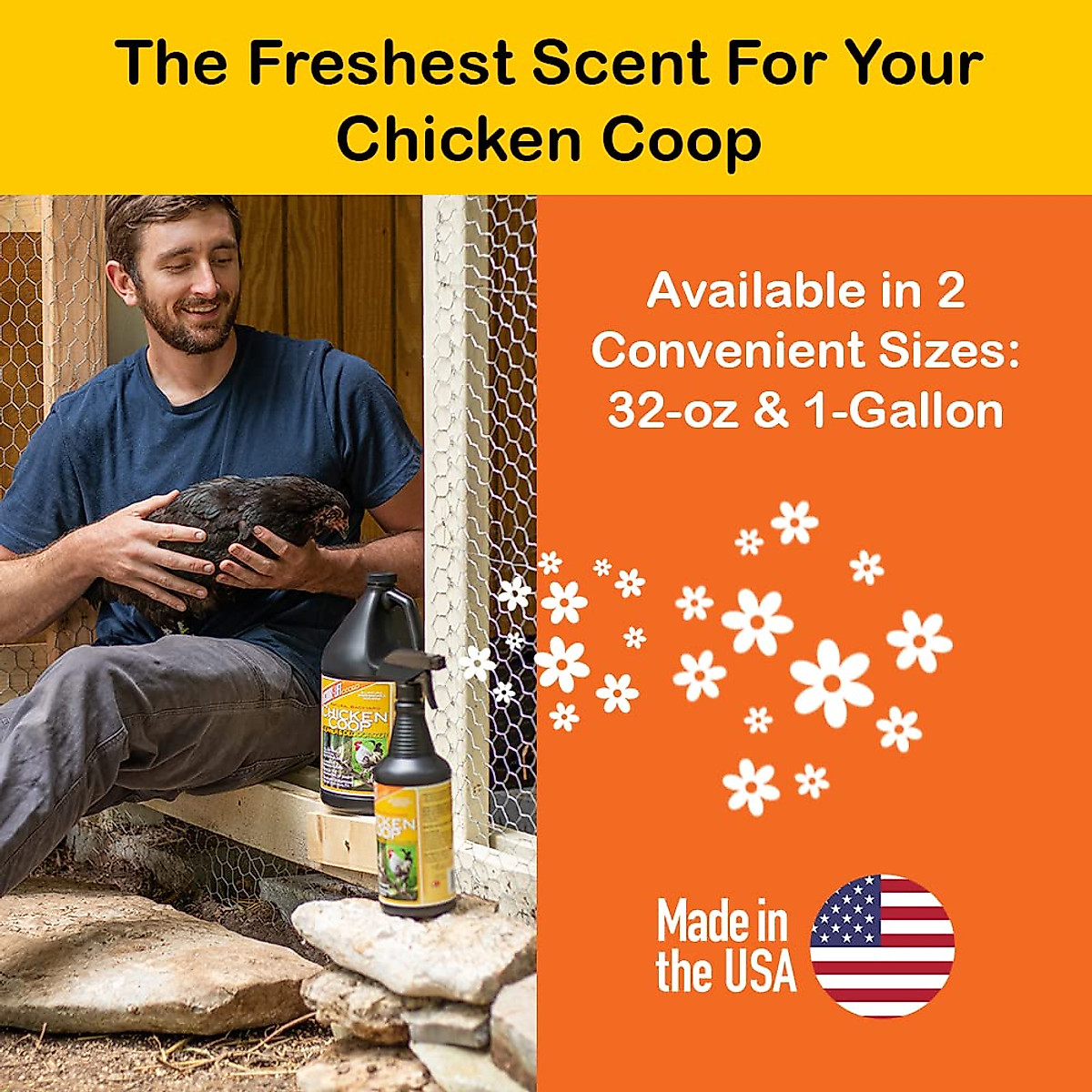 MICROBE-LIFT Chicken Coop Cleaner and Odor Eliminator, Use on All ...