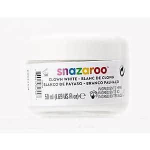 Snazaroo Face and Body Paint, Clown White, 50ml