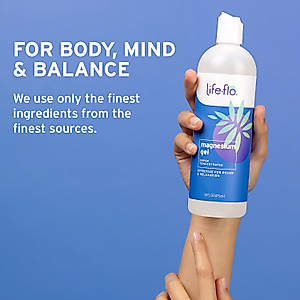 Life-flo Magnesium Gel, Pure Magnesium Chloride from the Ancient Zechstein Seabed, Soothing Relief and Relaxation for Overworked Muscles and Joints, Not Tested on Animals, 60-Day Guarantee, 16oz