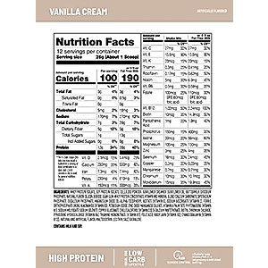 SlimFast Advanced Nutrition High Protein Meal Replacement Shake, Vanilla Cream, 20g of Ready to Drink Protein, 11 Fl. Oz Bottle, 4 Count (Packaging May Vary)