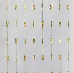 Tommy Bahama - King Sheets, Cotton Percale Bedding Set, Crisp & Cool, Stylish Home Decor (Pineapple Pinstripe Yellow, King)