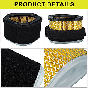 Butom Air Filter for JD LT155 LT133 STX38 LT150 M92359 LX255 GY20574 LX176 LX172 STX46 LX173 STX30 AM121608 Kohler 1208314 Command Pro CV11-16 12 083 05-S, 12 883 05-S1 Tractor Maintenance Kit
