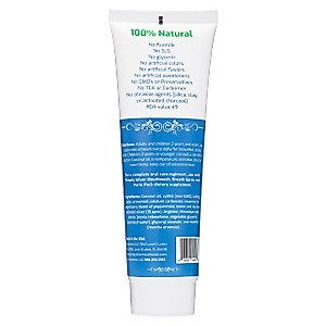 Simply Silver Toothpaste Mint - All Natural Colloidal Silver Toothpaste, Fluoride Free, Sensitive Teeth, Whitening, 4 oz
