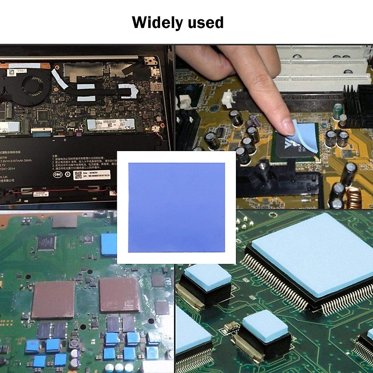 Create idea 18Pcs Thermal Pad Set, Assorted 3-Sized 0.5 1 1.5mm in Thickness for Motherboard Module Chipset Conductive Cooling