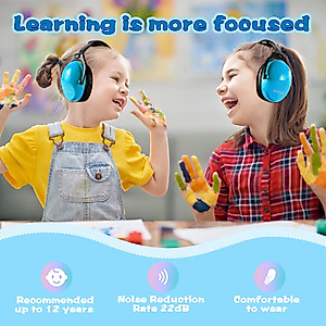 ZOHAN 030 Kids Noise Cancelling Headphones for Autism Ear Protection (Blue)