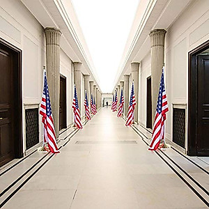 Jetlifee Floor Stand Base for Indoor Flagpole Flag Base, Gold Finish Long Lasting Plastic Base for Office Home, Compatible with 1.3 Inch, 1.1 Inch and 0.9 Inch Diameter Flag Pole