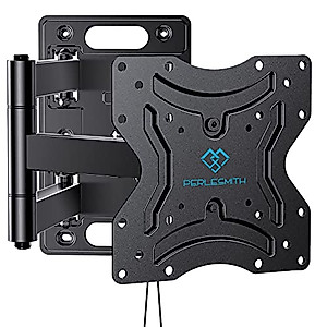 PERLESMITH Lockable RV TV Mount for 13-42 Inch TVs up to 77 lbs, RV TV Mount for Camper Trailer Motor Home Truck, Full Motion RV TV Wall Mount with Articulating Arm Swivels Tilts, Max VASE 200x200mm