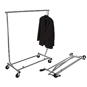 Only Garment Racks True Commercial Grade Rolling Rack Designed with Solid "One Piece" Top Rail