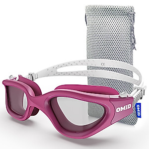 OMID Swim Goggles, P2 Lite Comfortable Anti-Fog Swimming Goggles for Men Women Adults Youth