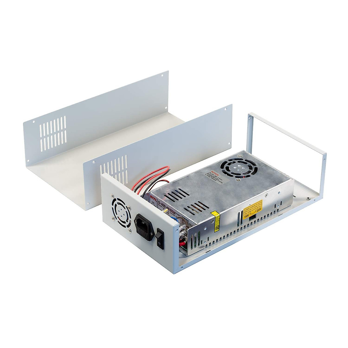 UCTRONICS 400W AC to DC Power Source and Case, Switching Power Supply Constant Voltage Stabilized Regulator and CNC Housing Bundle for Riden RD6006/RD6006W