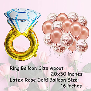 LaVenty Set of 12 Just Married Balloons Just Married Banner Bridal Shower Party Balloons Bridal Shower Party Decoration Wedding Party Decoration