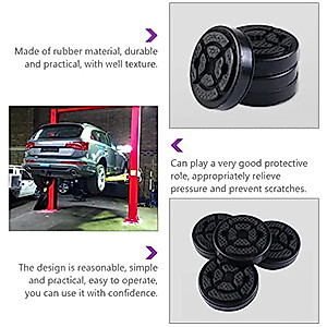 Wakauto 4pcs Professional Two- Post Lifting Rubber Pad Car Lift Point Pad for Protection