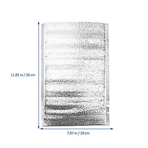 Hemoton 40 pcs Thermal Insulated Bubble Mailers Disposable Insulation Shipping Bags Thermal Box Liners Thermal Padded Envelopes Insulation Bag for Food Fruit Take- out (20x30CM)