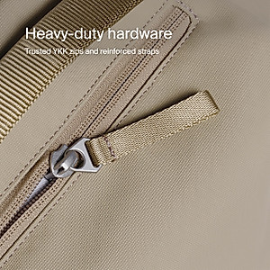 Urth Norite 24L Modular Camera & Laptop Travel Backpack — Water Resistant, Anti-Theft, Recycled Bag for DSLR, 13-16 Inch Laptop in Beige