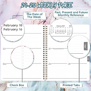 2024-2025 Planner - Academic Planner 2024-2025, Jul. 2024-Jun. 2025, 8''x10'', Planner 2024-2025 Daily Weekly and Monthly with 12 Printed Tabs