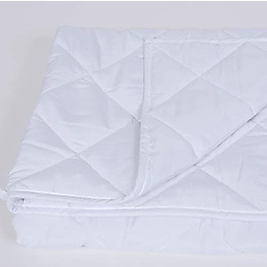 Fairfield Poly-Fil Weighted Blanket Insert 42in x 72in 12lb Bead Filler, white