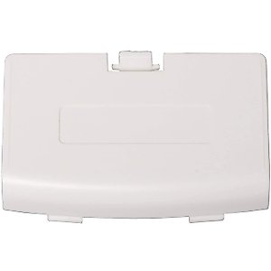 Clear Battery Cover Case Back Door Part for Nintendo Gameboy Advance GBA Case Repair Back Door Replacement Part (White)