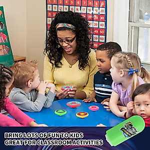 Durable Stackable Spinning Tops for Kids, Set of 4, Spin Toys, Fun Birthday Party Favors for Boys and Girls (Up 3 Years Old)