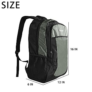 OSOCE Travel Laptop Backpack Durable Water Resistant College School Fits 15.6 Inch Laptop Notebook (2.0 Grey)