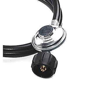 DOZYANT 12 Feet Propane Regulator and Hose for Blackstone 17inch and 22inch Table Top Griddle, Replacement Parts Connect to Large Propane Tank