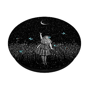 Wonderland Smiling Starry Night - Alice In Wonderland PopSockets PopGrip: Swappable Grip for Phones & Tablets