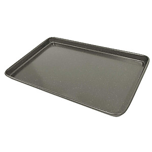 casaWare 2pc Ultimate Commercial Weight 15 x 10 x 1-Inch Cookie Sheet Set (Silver Granite)