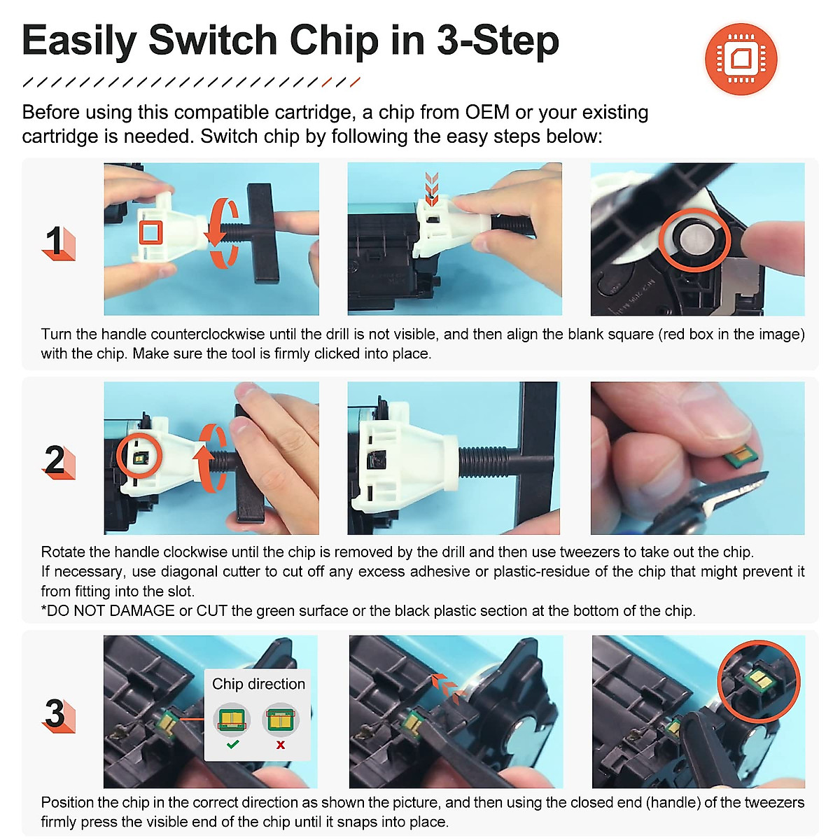 v4ink [Need OEM Chip Compatible Toner Cartridge Replacement for HP 134A W1340A 134X W1340X for use in HP M209dw M209dwe MFP M234dw M234dwe M234sdw M234sdwe M209 M234 Printer 1-Pack Improved Version