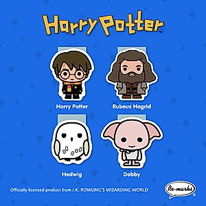 Re-marks Harry Potter Wizards and Hogwarts Magnetic Page Clips, 2 Sets of 4 Page Clips, 8 Clips Total