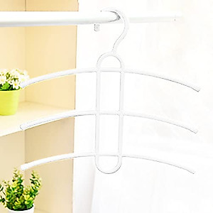 Fabric Storage Containers with Lids Multiple Shirt Hangers in One Space Saving Plastic 5 Pack Durable Multi Functional Non Slip Clothes Hangers Closet Drop Front Box Sweater (Coffee, One Size)