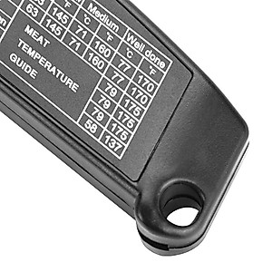 ViaGasaFamido Meat Thermometers Kitchen Cooking Thermometer Digital Multi Functional Food Thermometer Foldable Thermometer for Grilling BBQ Milk Water Coffee(Black)