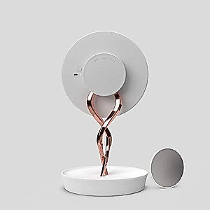 LIMEI-ZEN Lighted Makeup Mirror, 22 LED Cosmetic Mirror Touch Screen Dimming 45° Rotation with Stand Charging Vanity Mirror USB Charging with Lithium Battery Mirrors