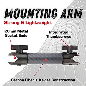 Bulletpoint Dash Mount Cell Phone Holder Compatible with 2011-2018 Jeep Wrangler JK JKU 20mm Ball Mount (Dual Ball Metal Base with Phone Holder + Action Camera Mount)