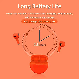 Pro 6 TWS in-Ear Headphones. Wireless, Handsfree, Noise Cancelling, Class 1 Bluetooth, IPX-4 Waterproof, Built-in Microphone, and HiFi Lossless Sound Quality. Lates Model!!! (Black)